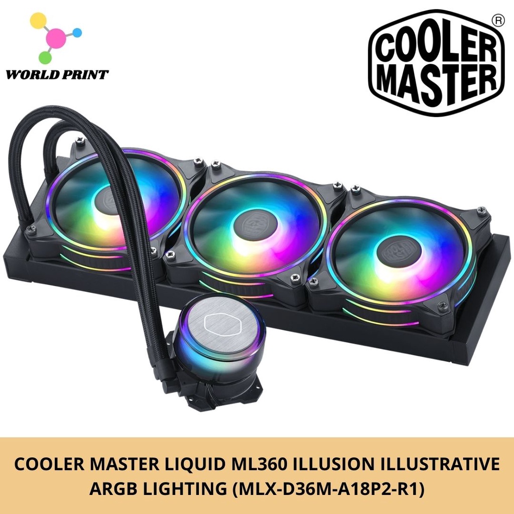 COOLER MASTER LIQUID ML360 ILLUSION ILLUSTRATIVE ARGB LIGHTING (MLX ...