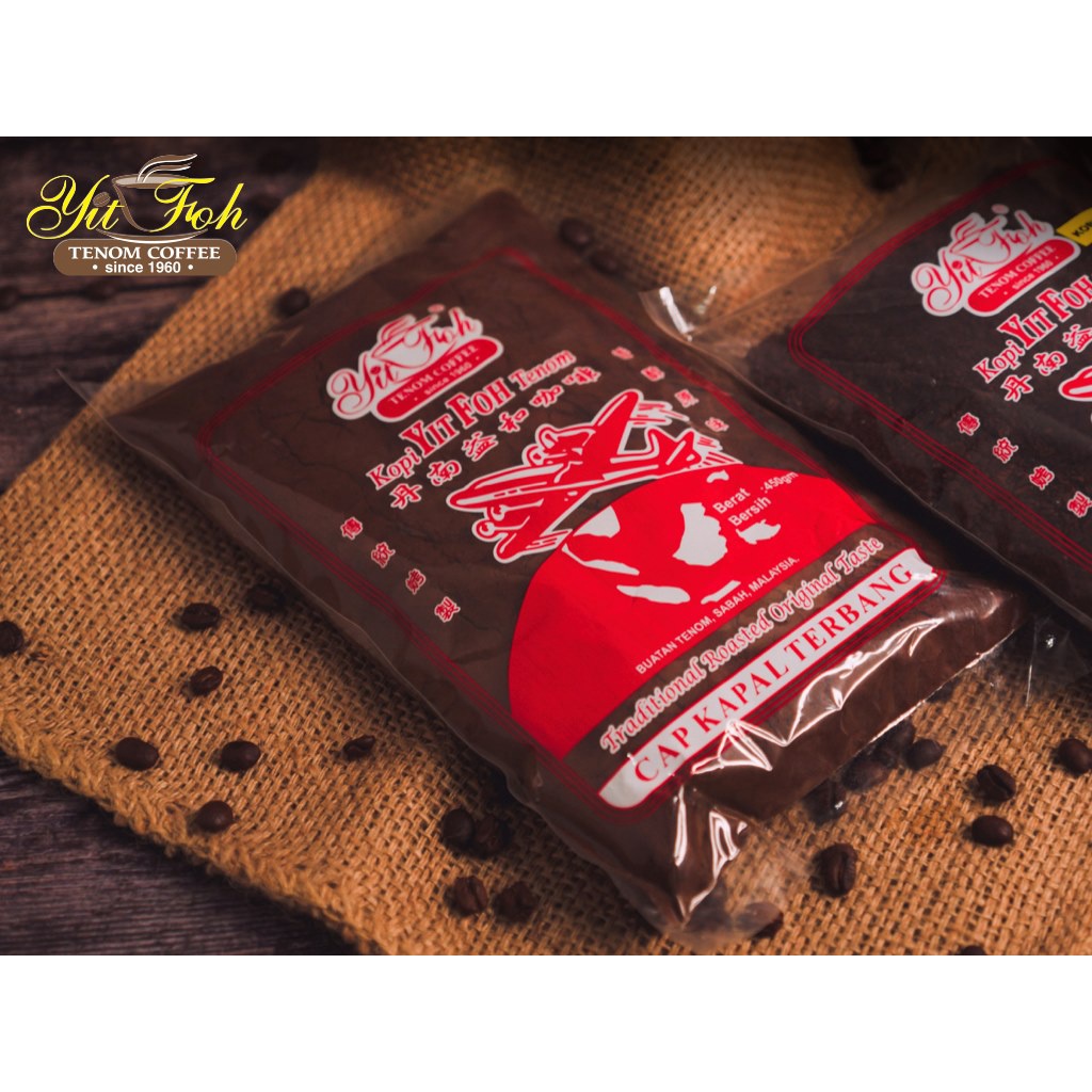 Kopi Tenom Yit Foh Coffee Cap Kapal Terbang (HALUS) | Shopee Malaysia