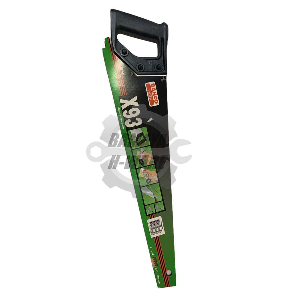 22''/19'' X93 Bahco Hand Saw. Gergaji Kayu | Shopee Malaysia