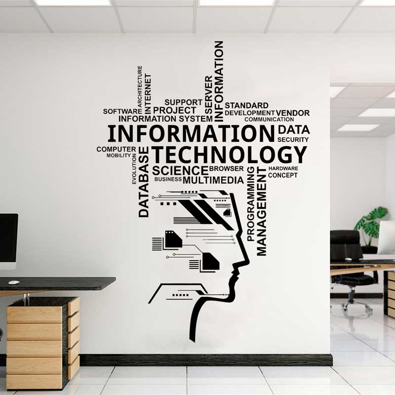 Information Technology Vinyl Wall Decal IT Educational Engineering ...
