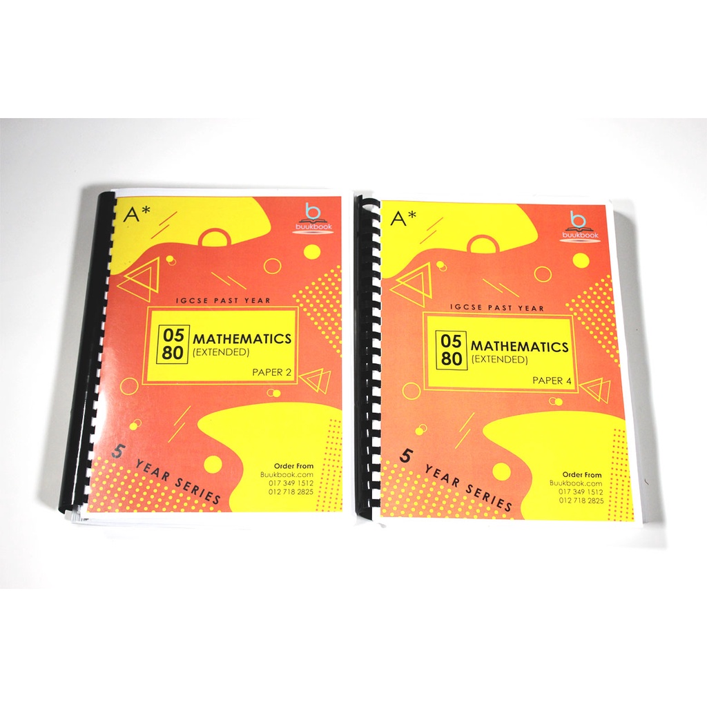 IGCSE Past Year Papers Mathematics Extended 0580 5yr3v (printed in 2-in ...