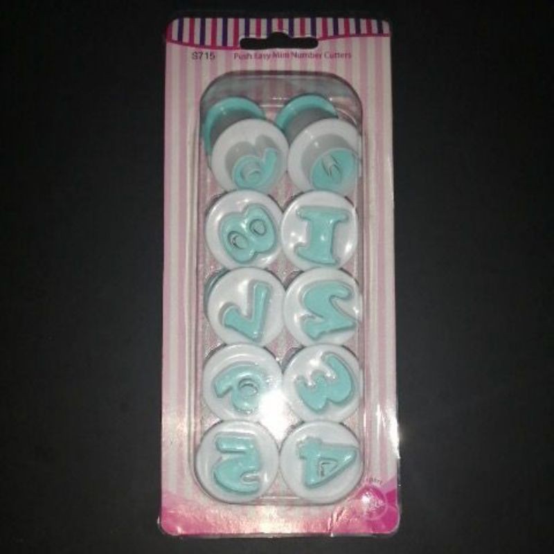 Fondant Cutter (push easy mini number cutters) | Shopee Malaysia