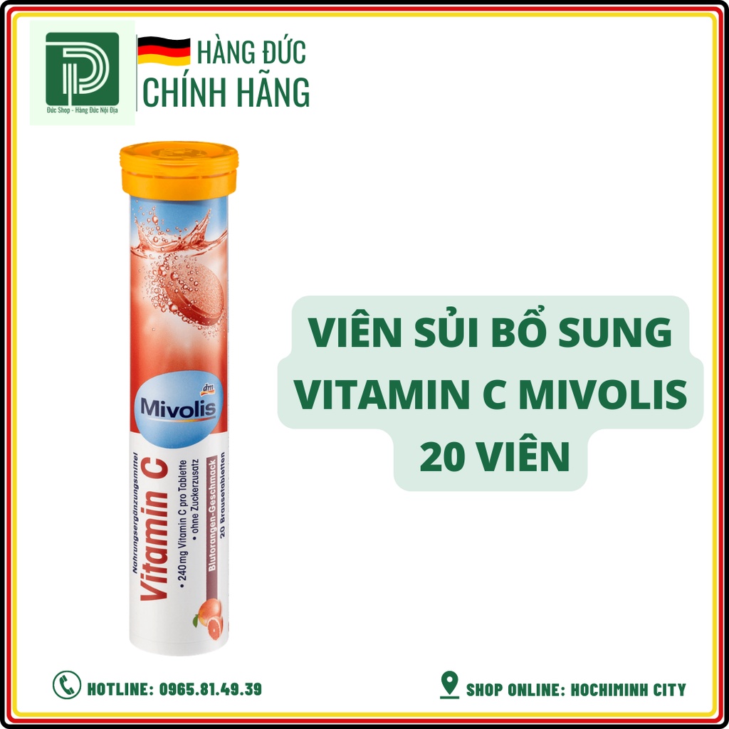 Domestic GERMAN PRODUCTS - Mivolis Vitamin C Effervescent Tablets - 20 tablets | Shopee Malaysia