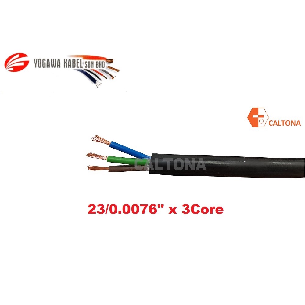 Yogawa PVC TRS 3C Flexible Cable 23/0.0076” x3C Wire | Shopee Malaysia