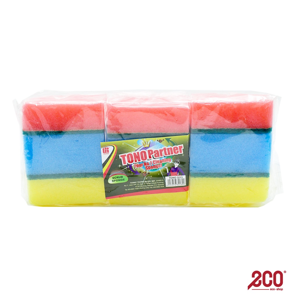 Tono Scouring Pad with Sponge (9pcs/pack) - AD-L013-T05-02 - AD-L013 ...