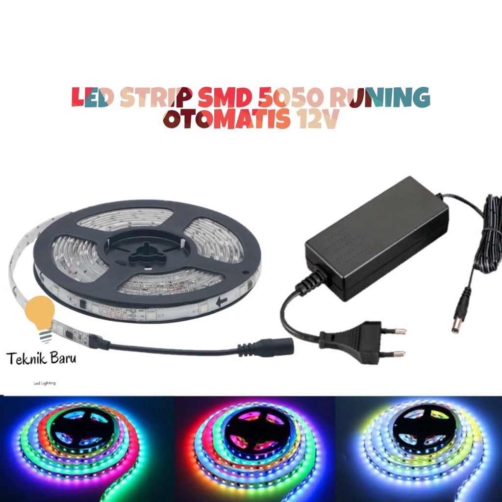 5050 5M LED STRIP RUNNING Light PLUS 150LED HORSE RGB LED Adapter ...