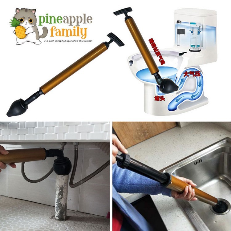 Toilet Plunger Toilet dredge Air Pump Blaster Toilet Flush Pump Cleaner ...