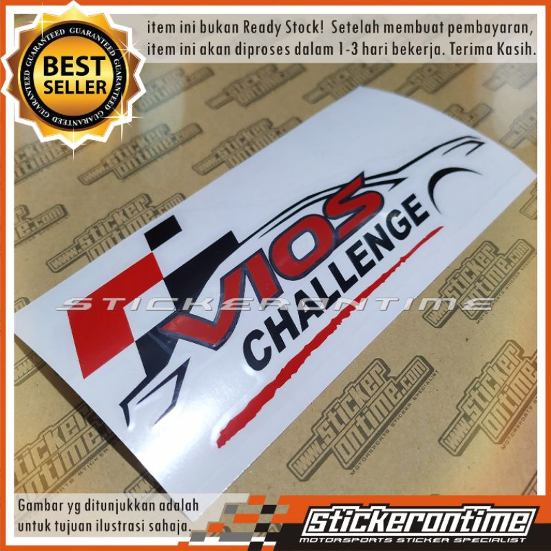Sticker Toyota Vios Challenge Stiker Car | Shopee Malaysia