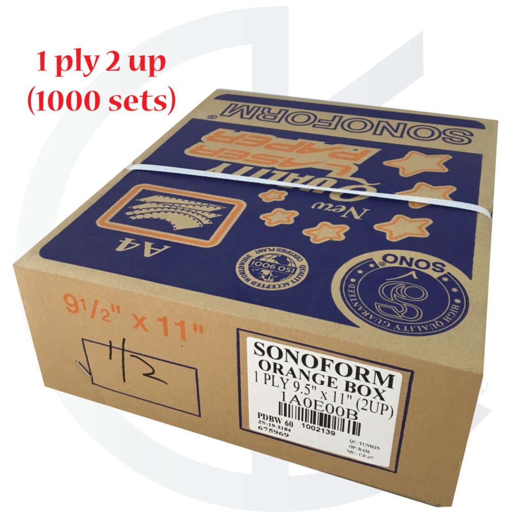 Sonoform Computer Form 1ply 2up NCR(1000fans) | Shopee Malaysia