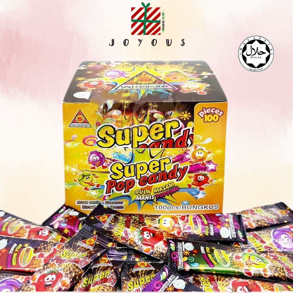 100pcs Super Pop Popping Candy｜Halal Certified｜Exploding Candy in Mouth ...