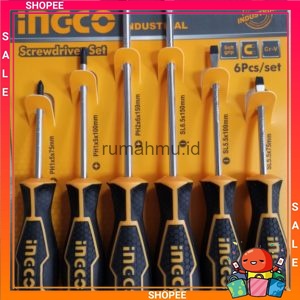 INGCO Screwdriver Set ( 6pcs ) HKSD0628 | Shopee Malaysia