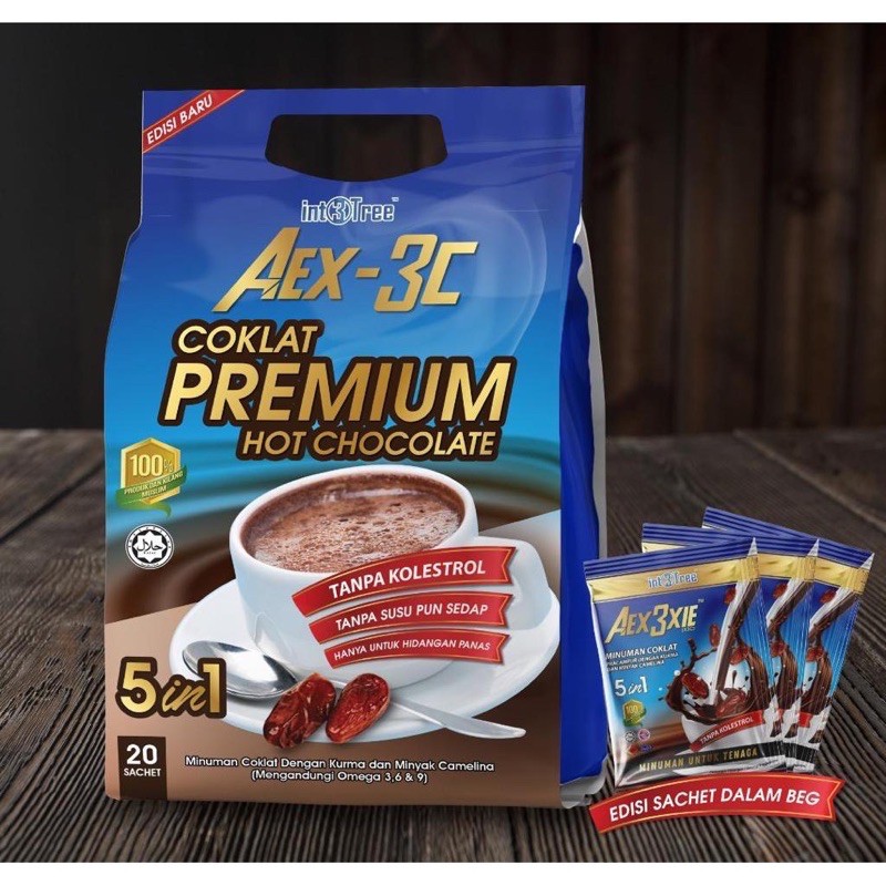 [READY STOCK] Aex-3c Chocolate Premium In3Tree 20 Sachet | Shopee Malaysia
