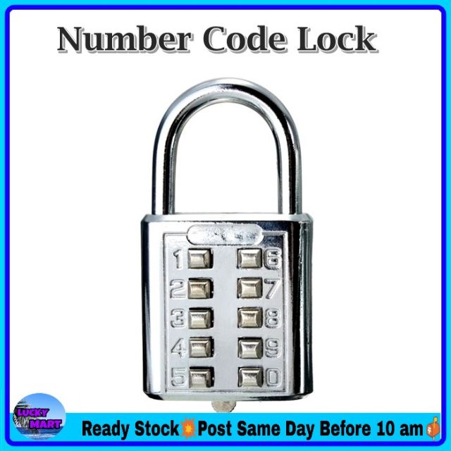 Number Code Lock 40mm | Shopee Malaysia