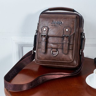 Beg lelaki Jeep beg perniagaan kulit sapi jip buluo beg sandang lelaki ...