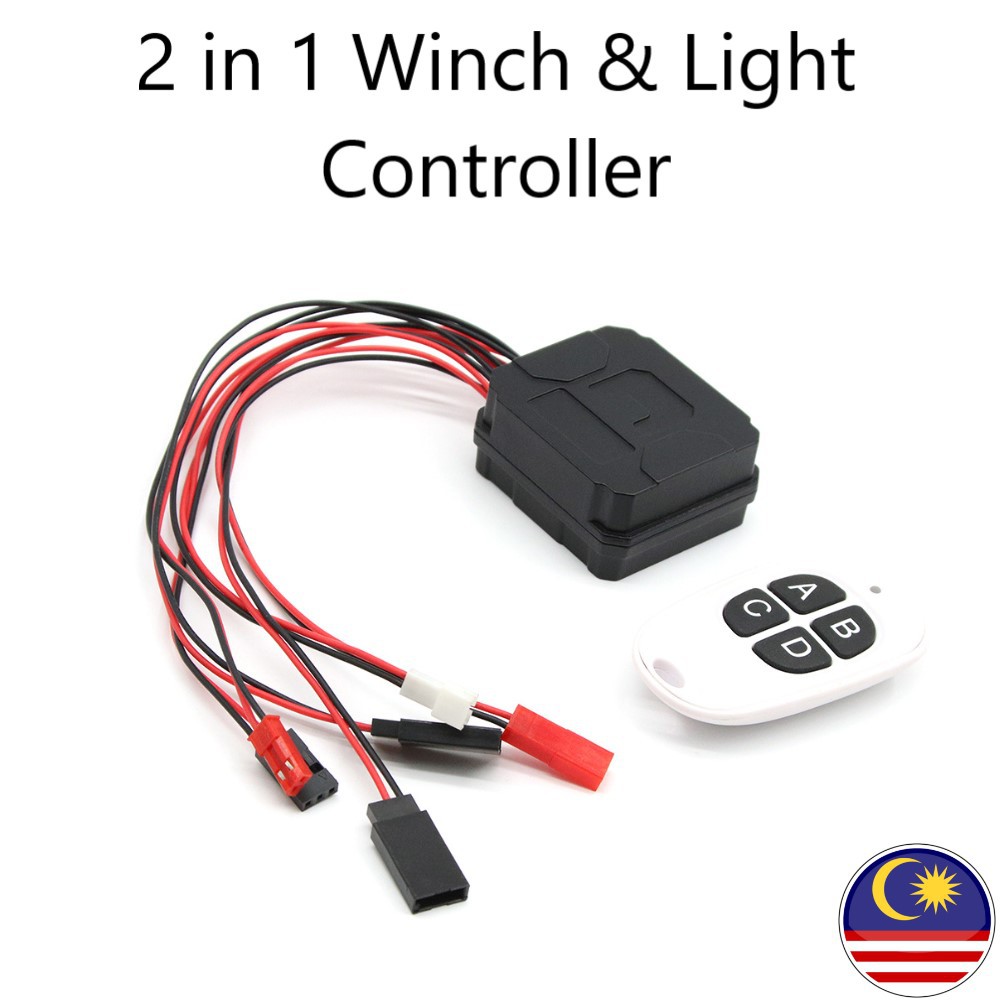 RC Winch & Light Group Controller 2in1 for RC Model Traxxas TRX4 ...