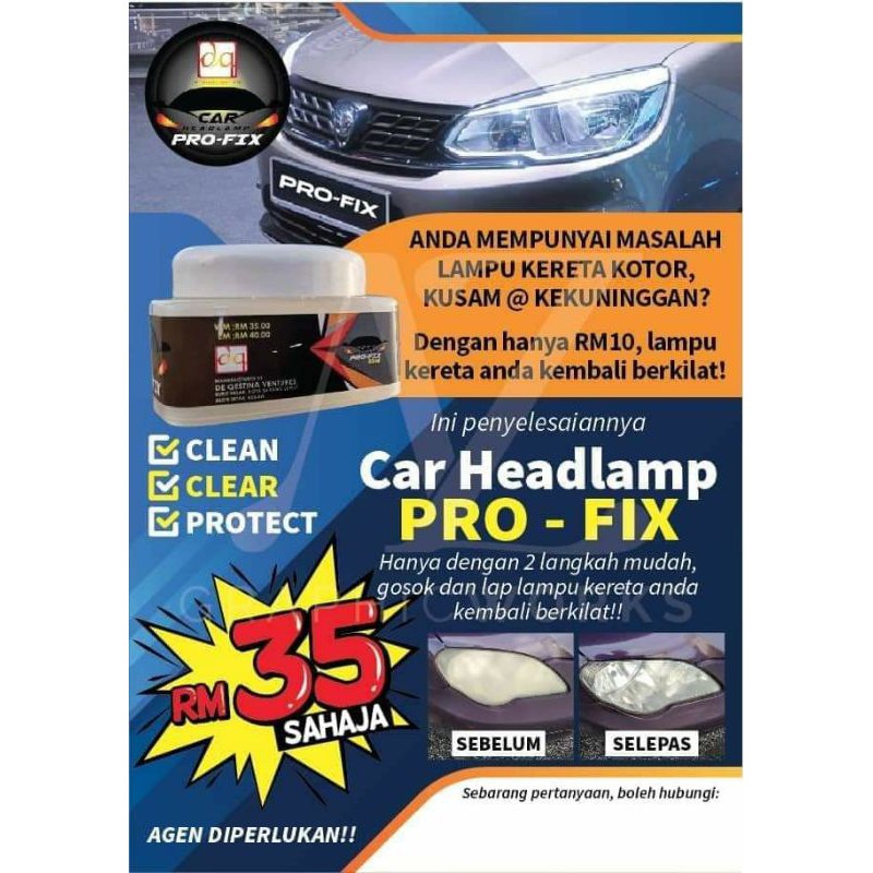 💯🔥Original Car Head Lamp Profix🔥💯 | Shopee Malaysia