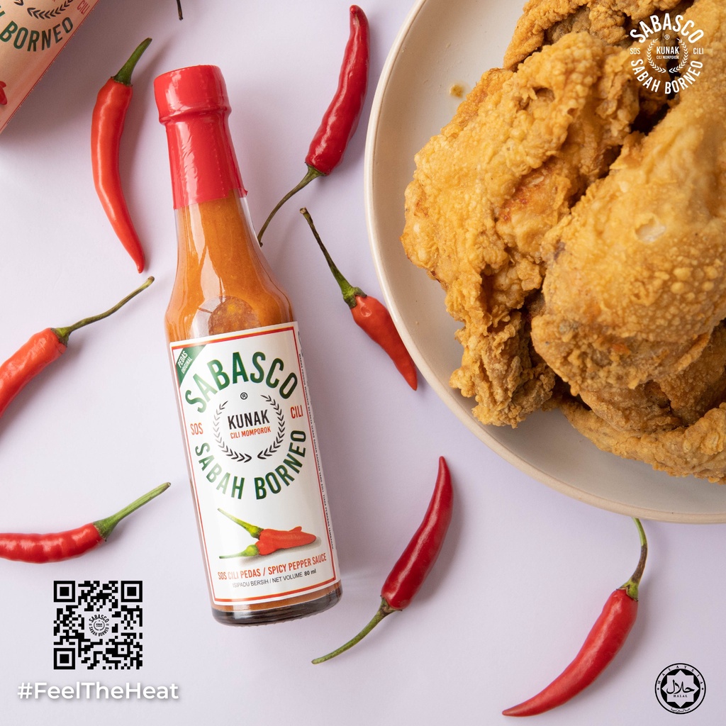 Sabacco Sabah Chilli Sauce - Momporok Chilli, Kunak (Original) - 80ml ...