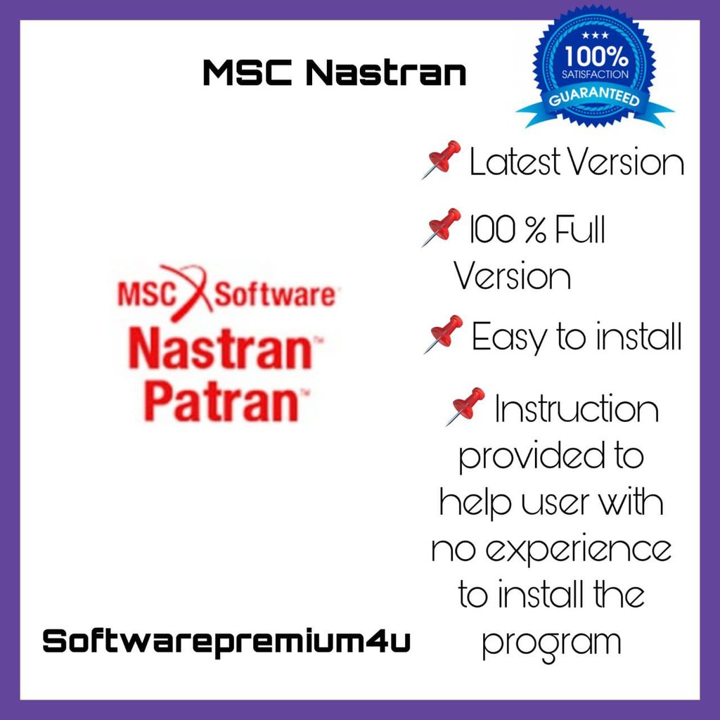 MSC Nastran 2020 SP1 + Documentation 🔥【Full Version】🔥 | Shopee Malaysia