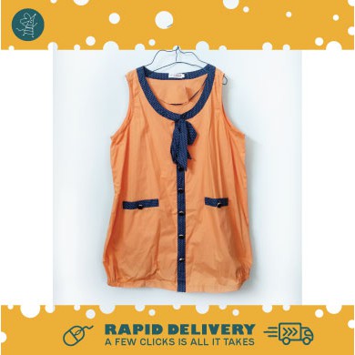 Scarlet (AEON) Orange Sleeveless Top XL- Plus Size | Shopee Malaysia