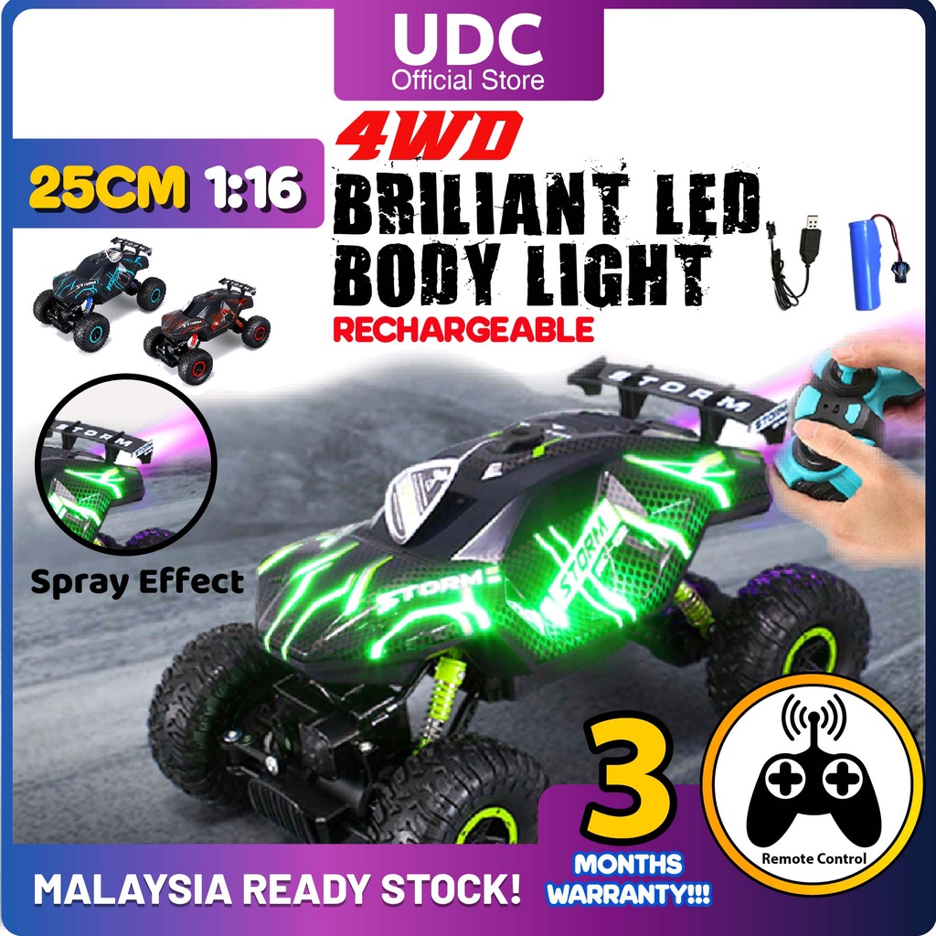 UDC 🏎️ 1:16 Rechargeable Spray Effect 2.4GHz Remote Car 26CM X-SPRAY ...