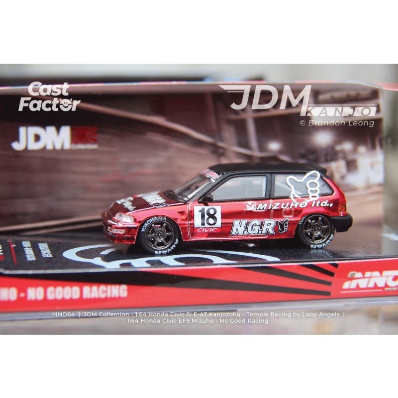 INNO MODELS INNO64 1/64 HONDA CIVIC EF9 MIZUHO NO GOOD RACING JDM ...