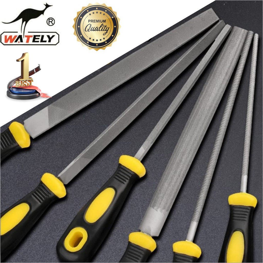 WATELY RASP STEEL FILE 6" - 8" ROUND/HALF ROUND/TRIANGLE/FLAT FOR ...