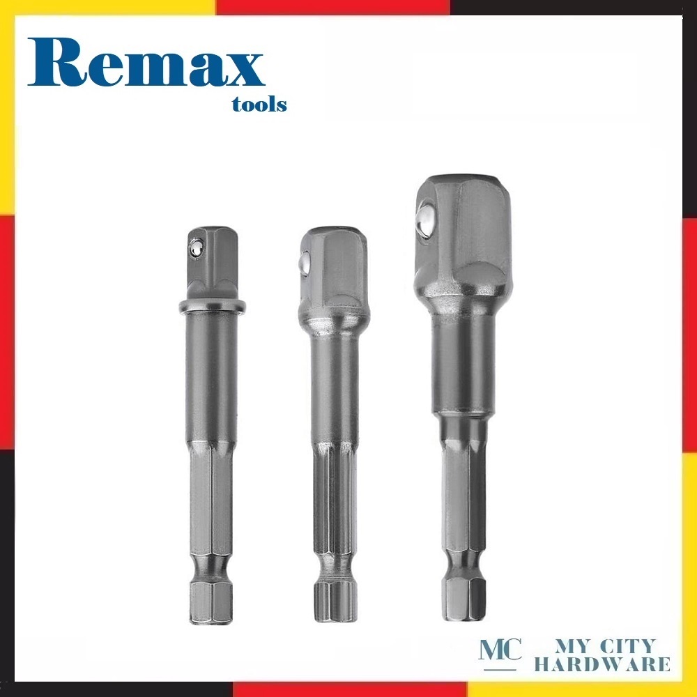 REMAX 3pcs 1/4'' Hex Shank Power Extension Bar 1/4'',3/8'',1/2''DR ...