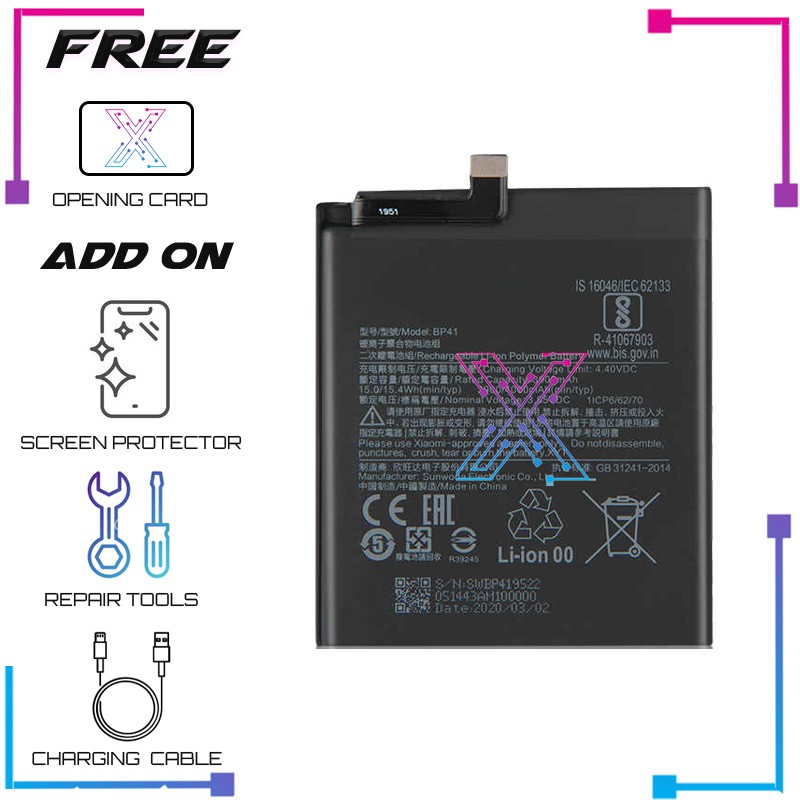 Battery BP41 Compatible For Redmi K20 / Mi 9T (4000 mAh) | Shopee Malaysia