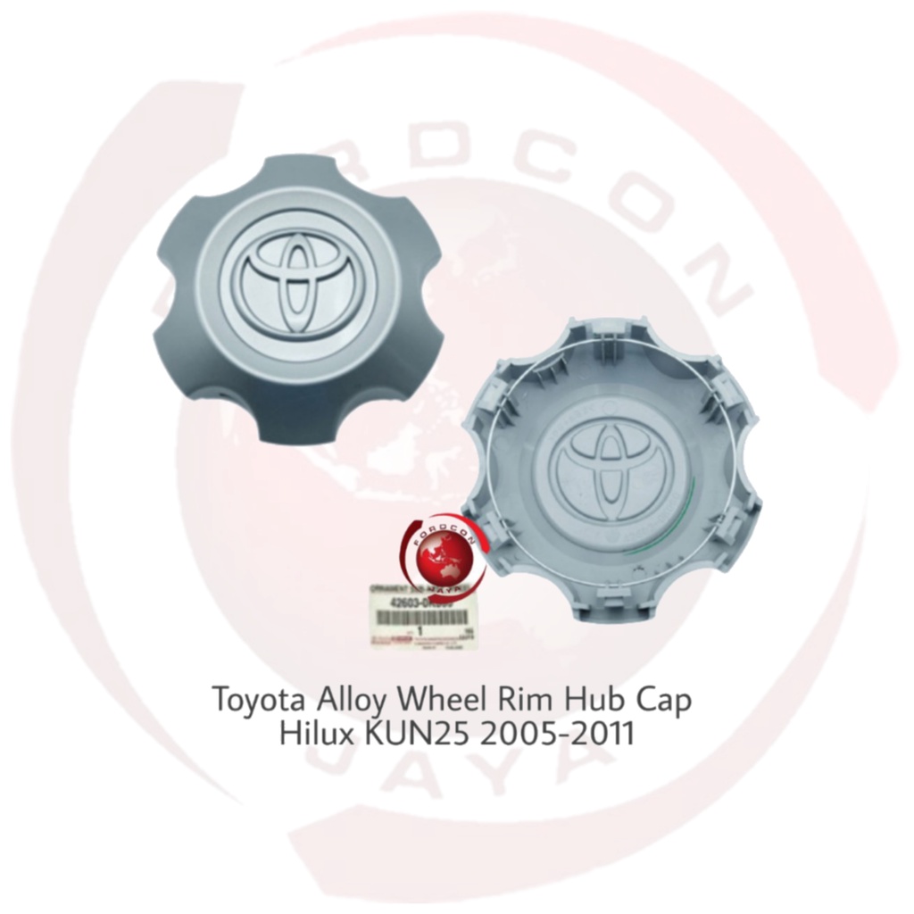 Toyota Sport Rim Center Cap (1piece) Alloy Wheel Cap Hub Hilux KUN25 ...