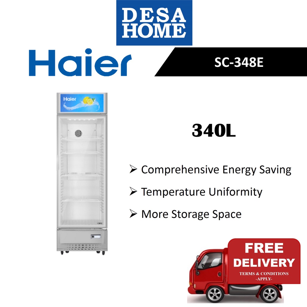 [FREE DELIVERY WITHIN KL] Haier Showcase Freezer (340L) SC-348/SC-348E ...
