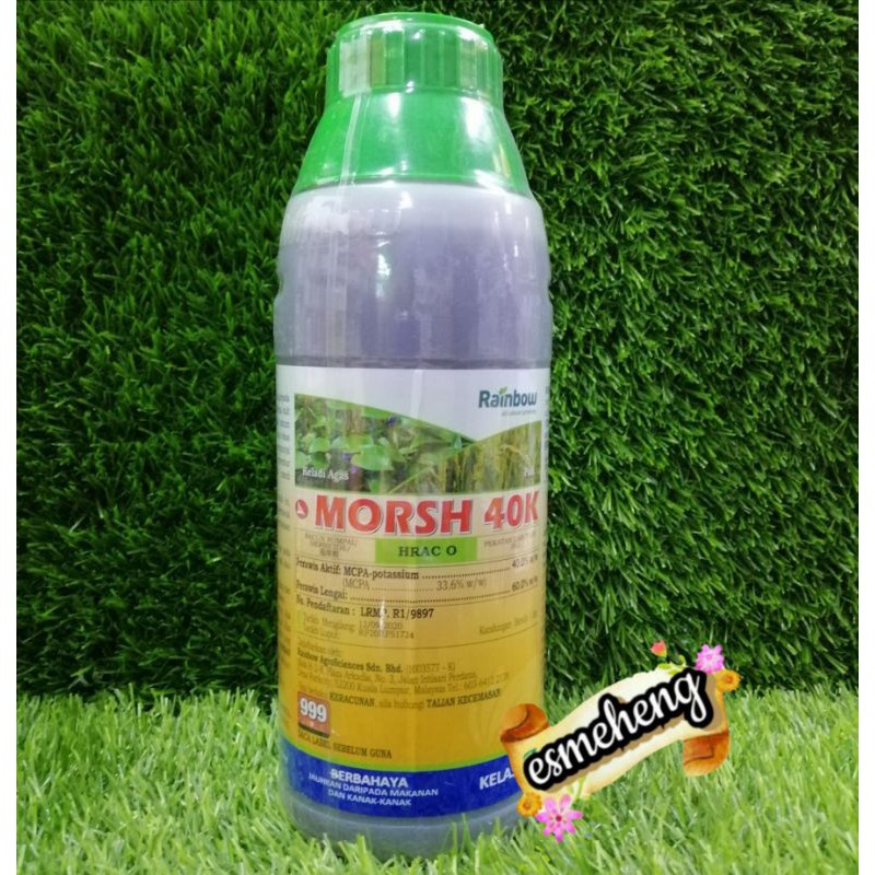 1L Rainbow Morsh 40K / Racun Keladi Agas / Sesuai guna pada padi ...