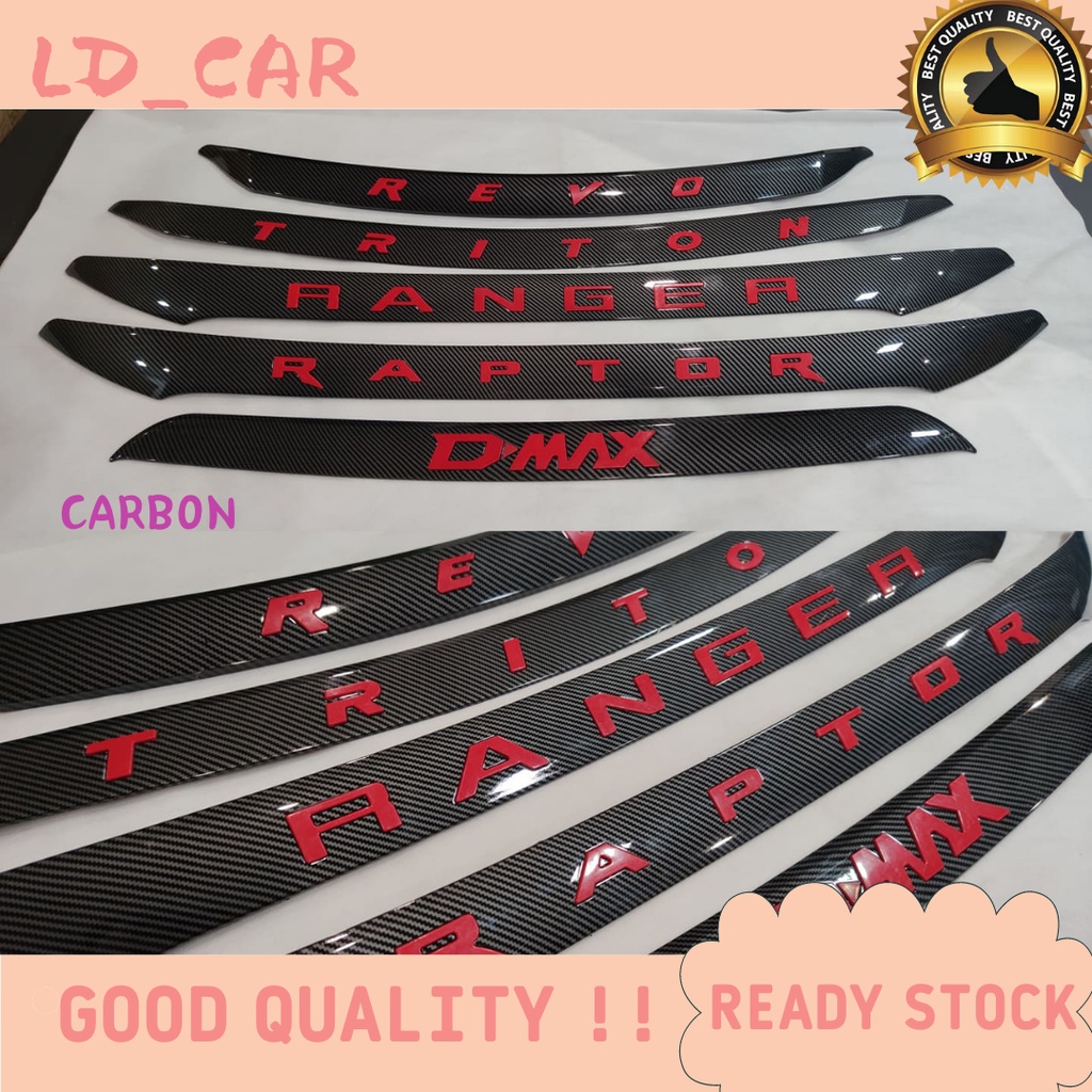 Bonnet trim cover Ford Ranger/New Triton/Hilux Revo/Isuzu Dmax Front ...
