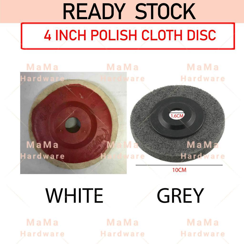 4" POLISH CLOTH DISC Buffer Sander Waxing Waxer Polisher Stainless ...