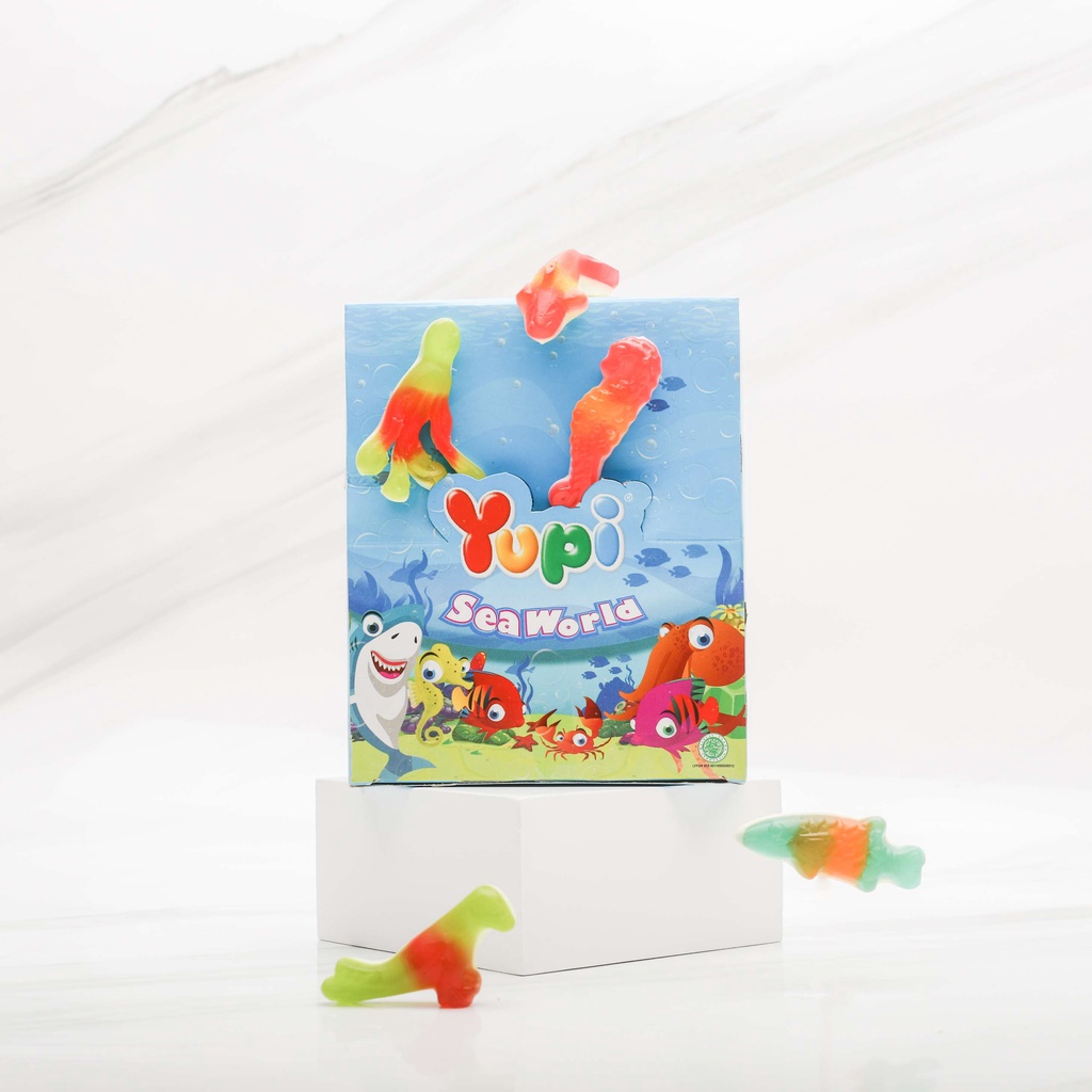 Yupi gummy candy jelly burger seaworld icecream dino 8gr each pack ...