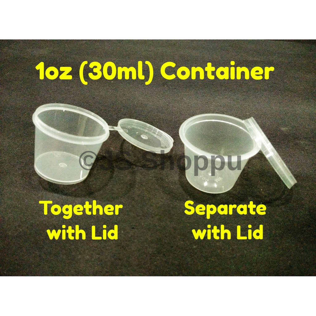1oz Round Disposable Plastic Food Container (100pcs±) / Sampling Cup ...