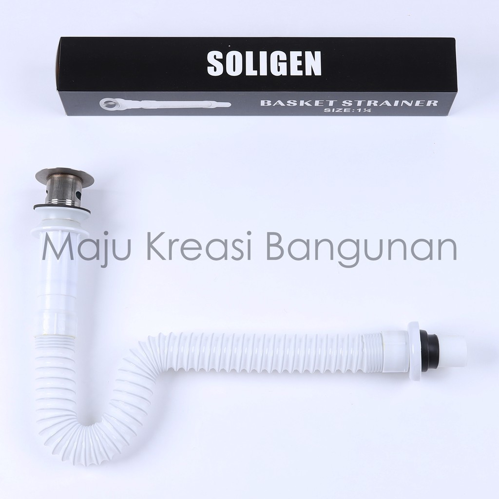 Soligen Afur Swan Pull Siphon Neck Water Flexible Drain Hose Sink ...