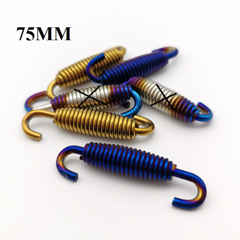 75MM SPRING EXHAUST SPRING TITANIUM GOLD SPRING EKZOS UNIVRESAL ...