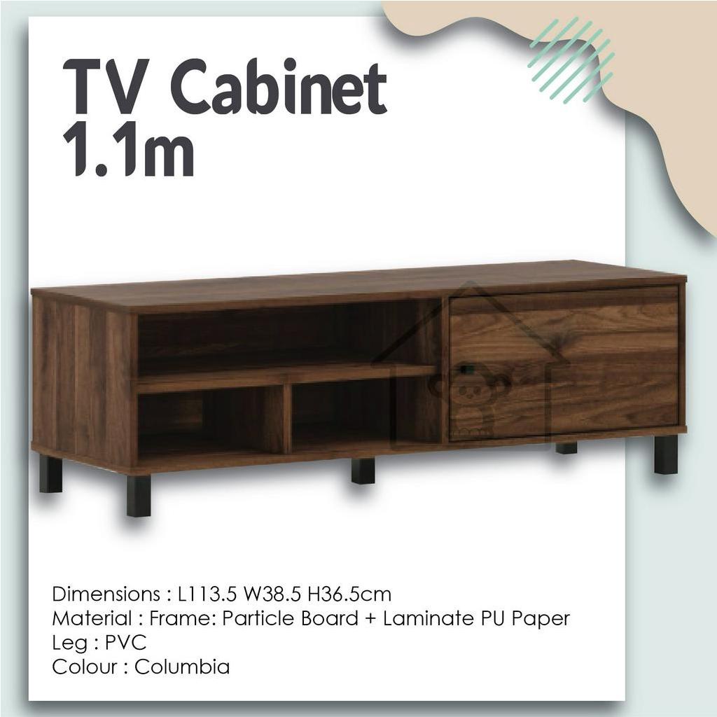 TV CABINET 1.1M MINIMAL DESIGN/TV RACK/TV STAND/TV CONSOLE/MEDIA ...