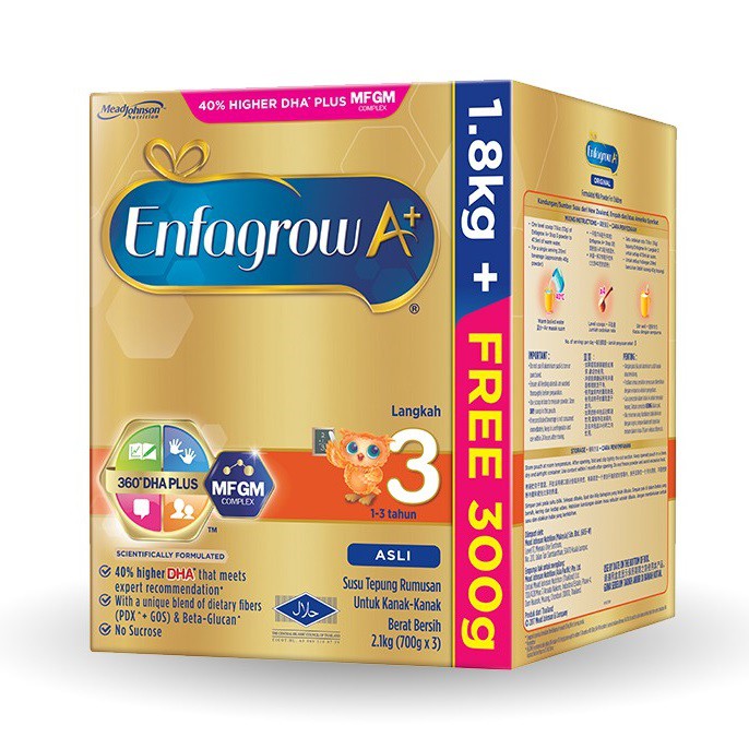 Enfagrow A+ Step3 1.8kg FOC 300g (Original) | Shopee Malaysia