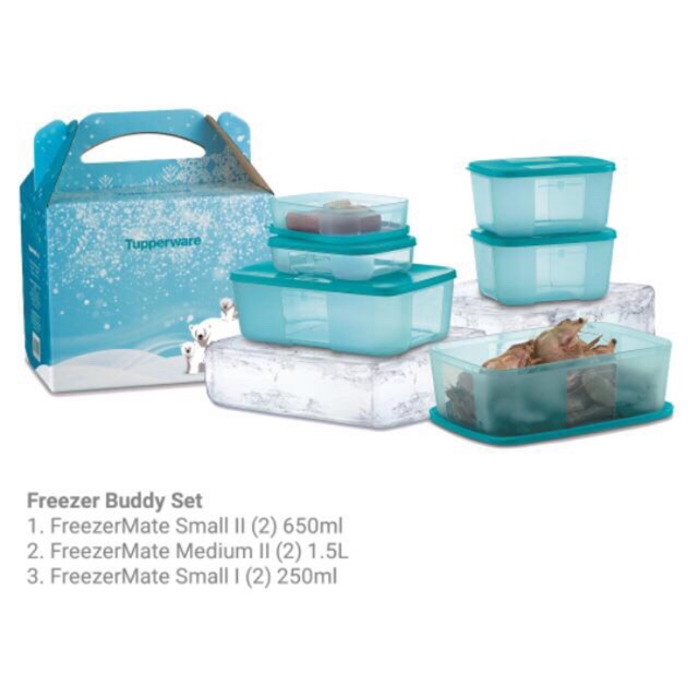 Original Tupperware Brand - Freezer Buddy Set | Shopee Malaysia