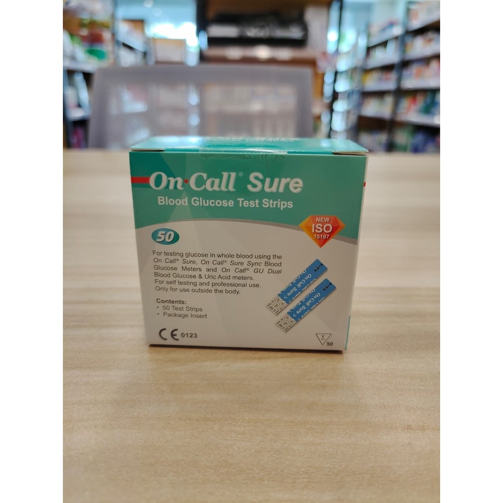 ON CALL SURE 50 BLOOD GLUCOSE TEST STRIPS EXP 01/24 | Shopee Malaysia