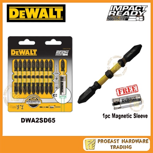 Dewalt DWA2SD65 PH.2 x 65mm Double Ended Phillips Magnetic Screwdriver ...