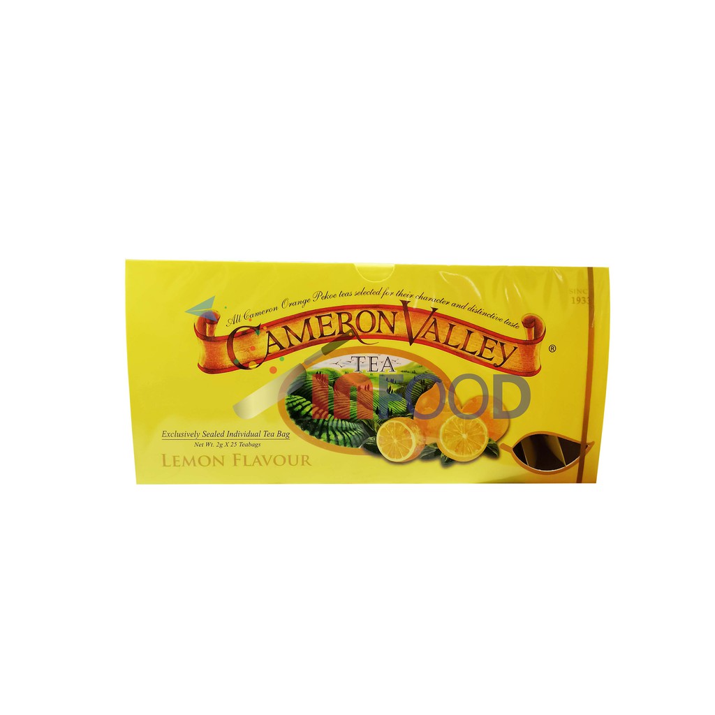Cameron Valley Lemon Flavour Tea / Teh Lemon (2g x 25 teabags) | Shopee ...