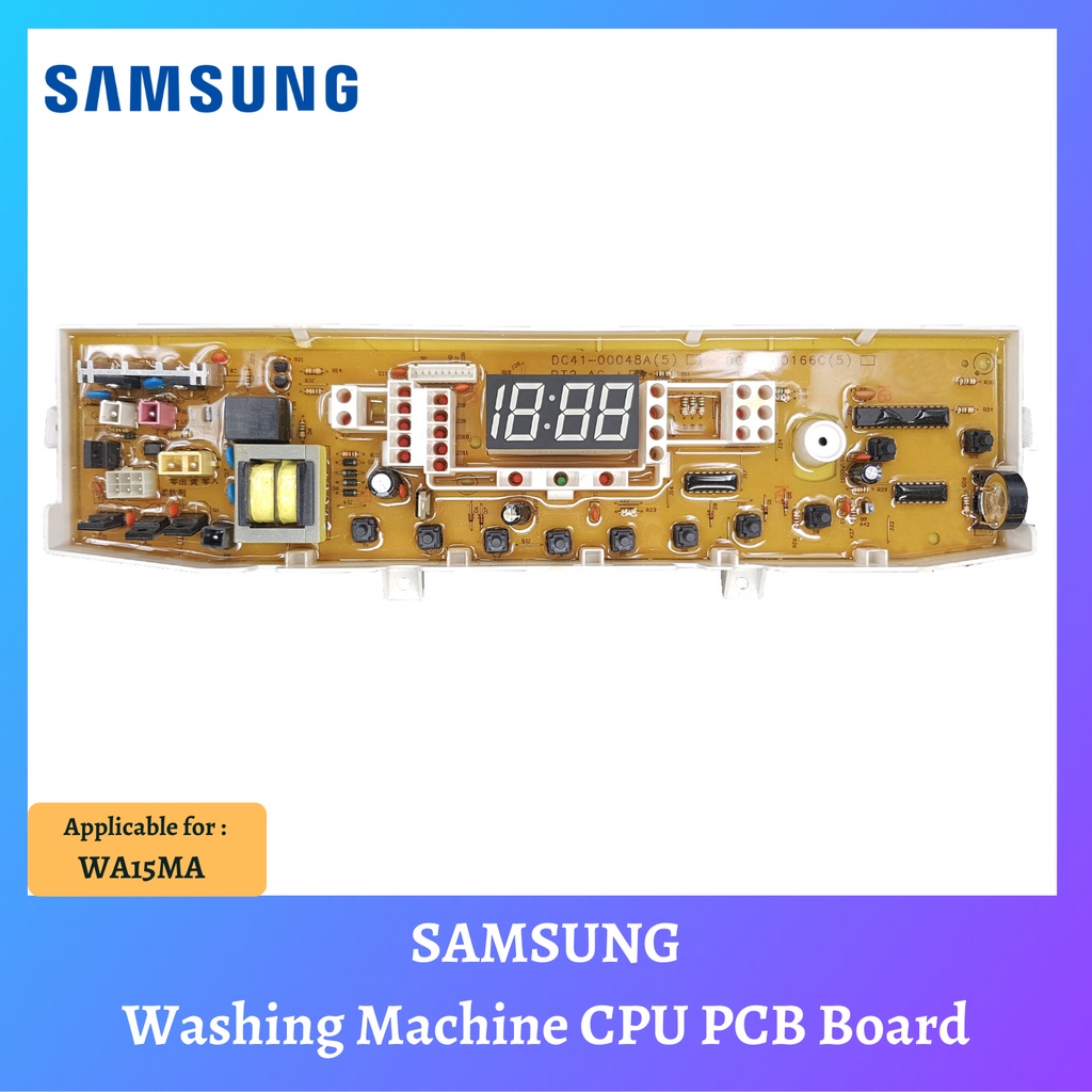 SAMSUNG Washing Machine CPU PCB Board / Papan PCB Mesin Basuh WA15MA ...