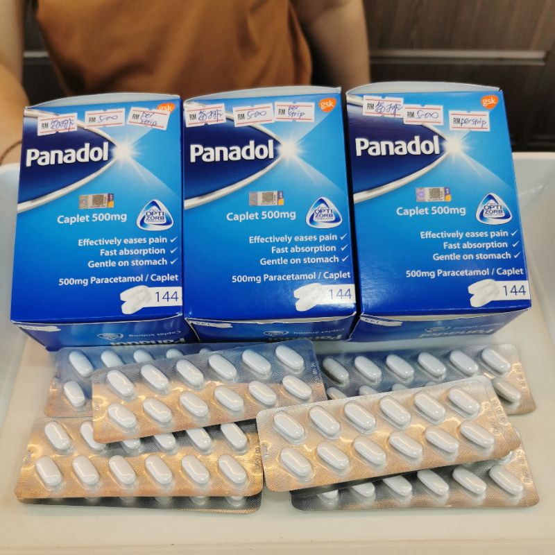 Panadol Caplet 500mg (12 caplets) per srtip | Shopee Malaysia