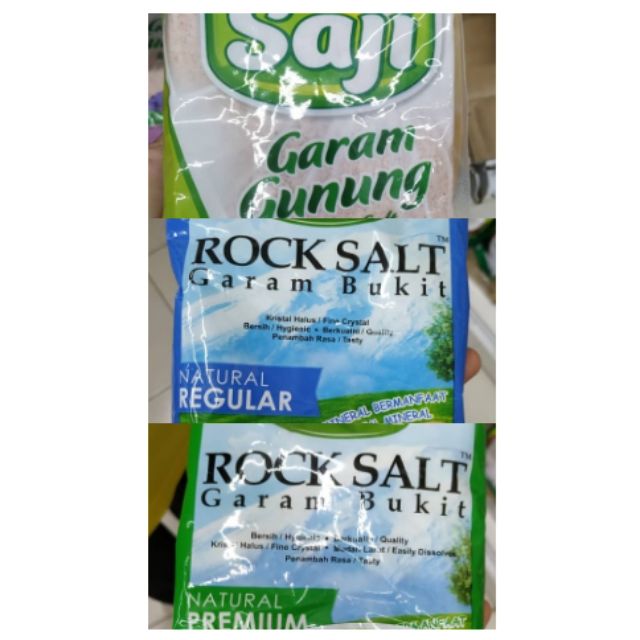 Garam Kasar, Halus, Bukit, Gunung MURAH | Shopee Malaysia