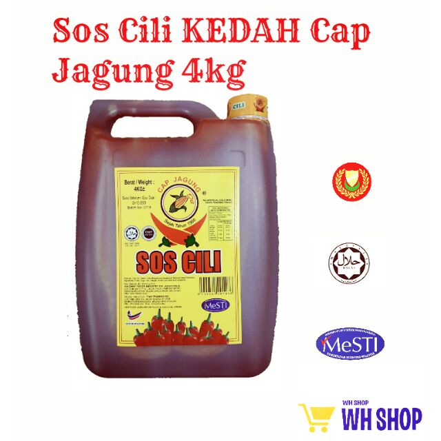 Sos Cili (KEDAH) Cap Jagung 4.kg | Shopee Malaysia