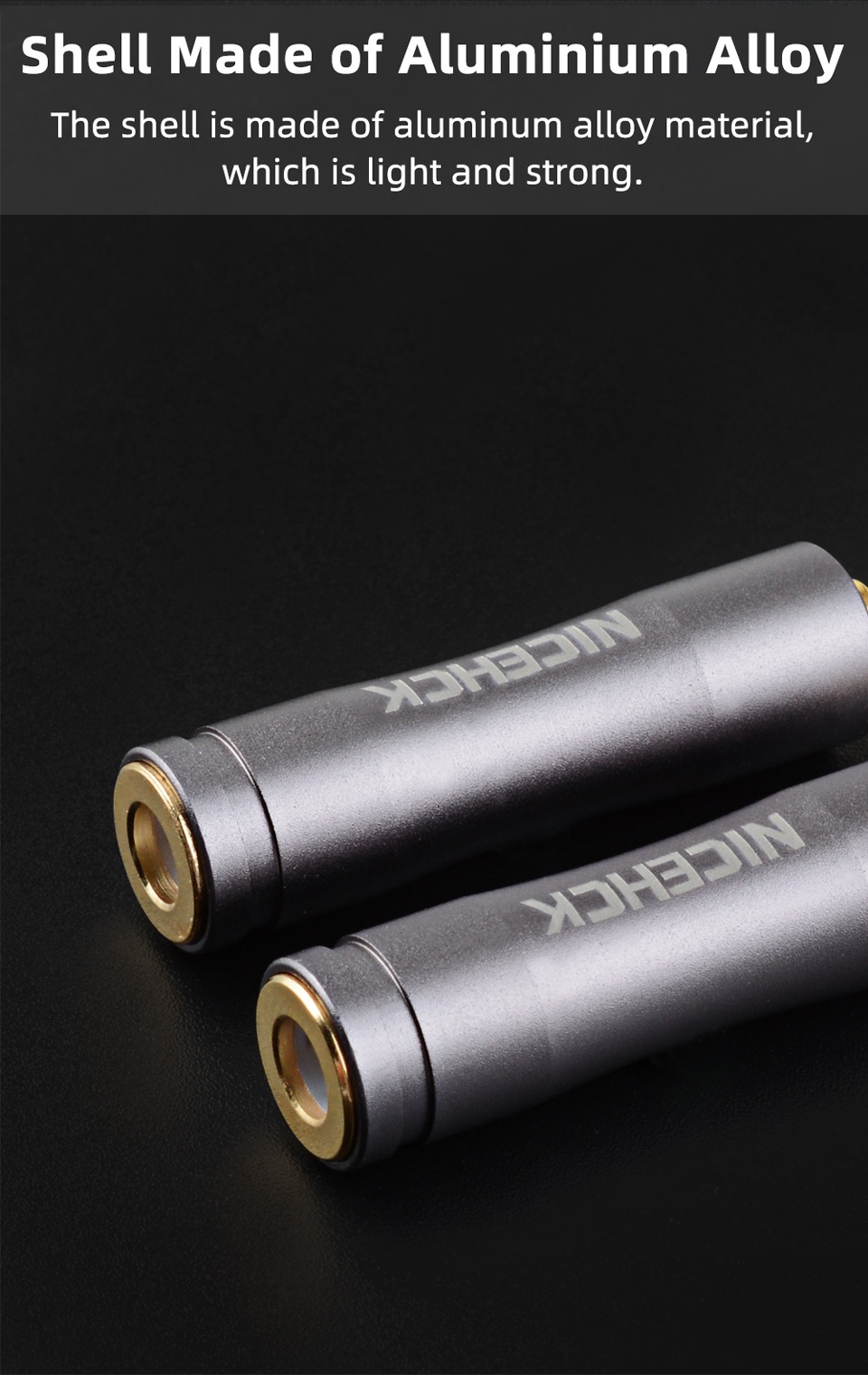 NiceHCK HIFI Earphone Adapter Plug 4.4mm Female to 3.5mm 2.5mm Male ...