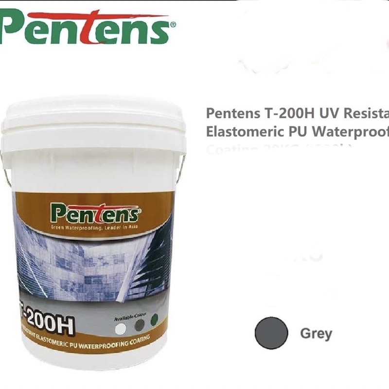 4.5kg Pentens T-200H UV Resistant Elastomeric Waterproofing Coating ...