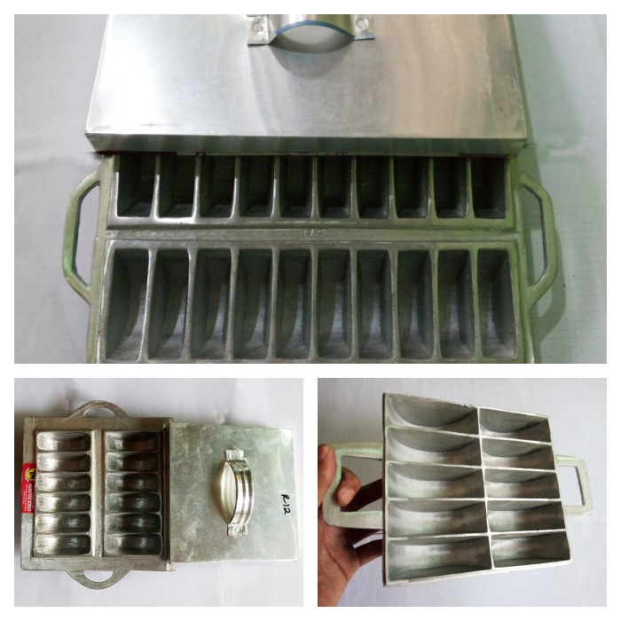 Pancong/pukis cake pan, sturdy solid cast aluminum pukis cake mold with ...